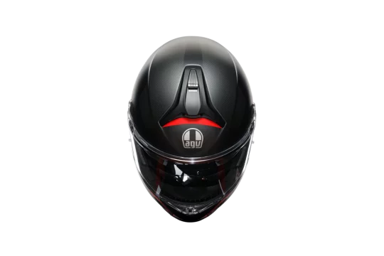Casca AGV TOURMODULAR ECE2206 MULTIFREQUENCY MATT GUNMETAL RED