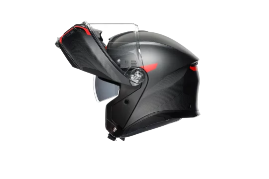 Casca AGV TOURMODULAR ECE2206 MULTIFREQUENCY MATT GUNMETAL RED